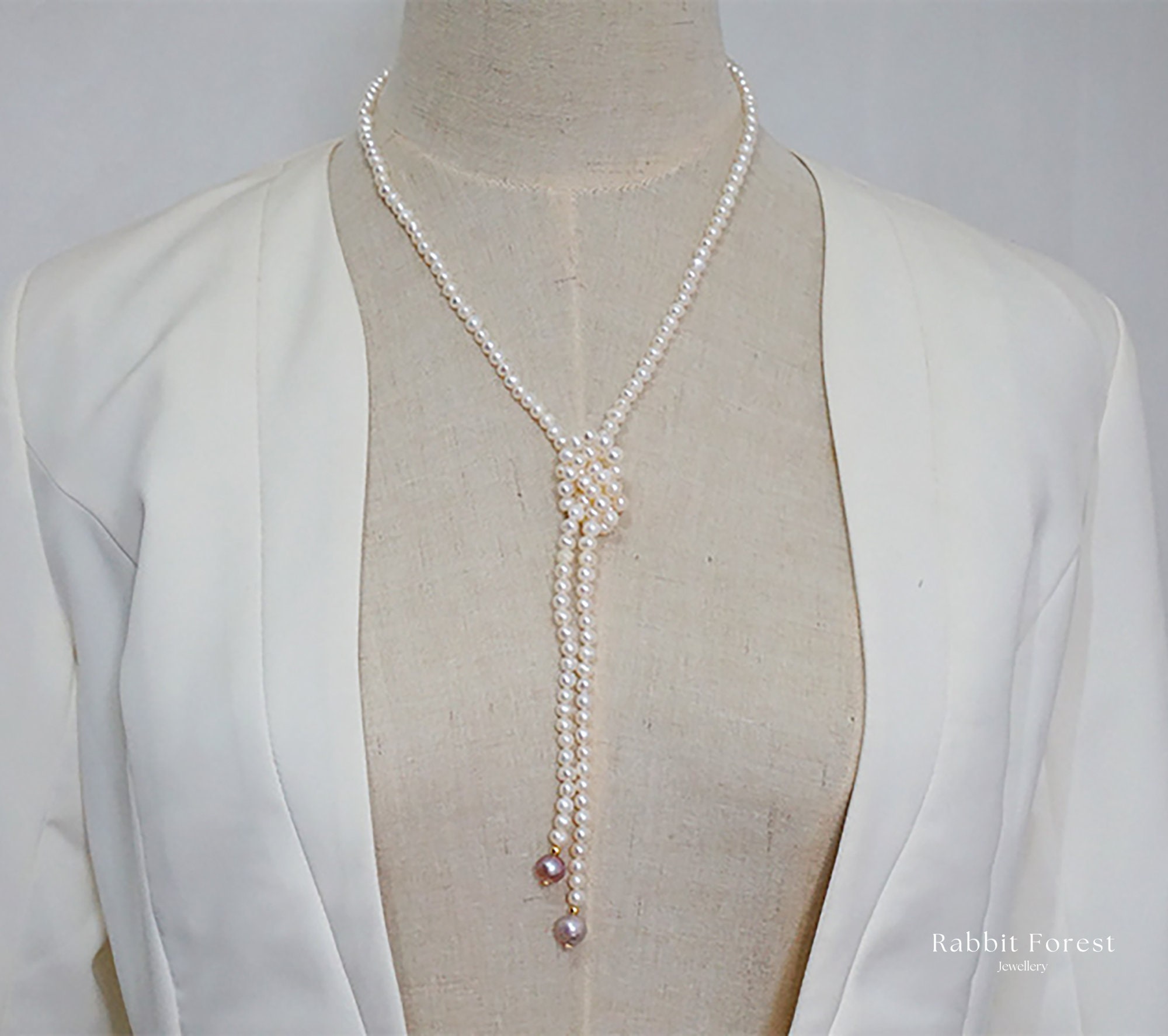 100CM Long Pearl Baroque Multiple Strand Pearl Necklace, Vintage ...
