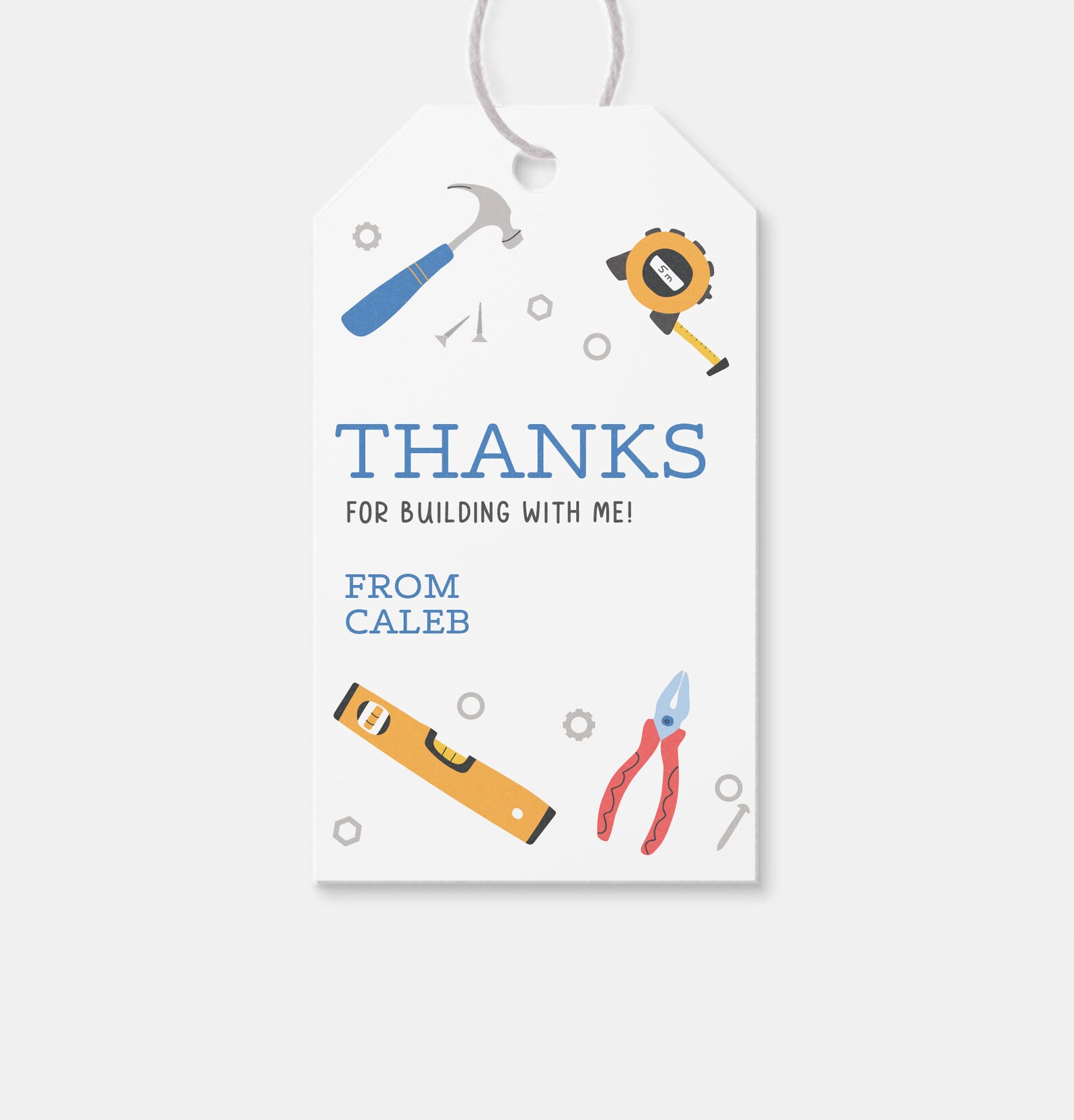 Calling All Builders Birthday Party Invitation Tool Time - Etsy