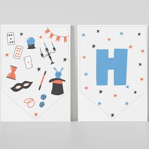 Magic Show Birthday Party Flag Banner Garland Decor - Etsy