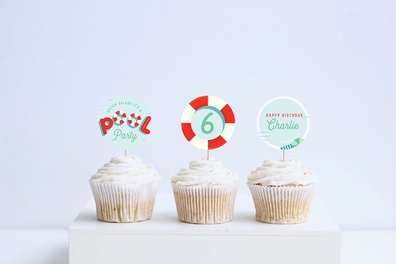 Pool Party Flag Banner Birthday Garland Party Decor Summer - Etsy