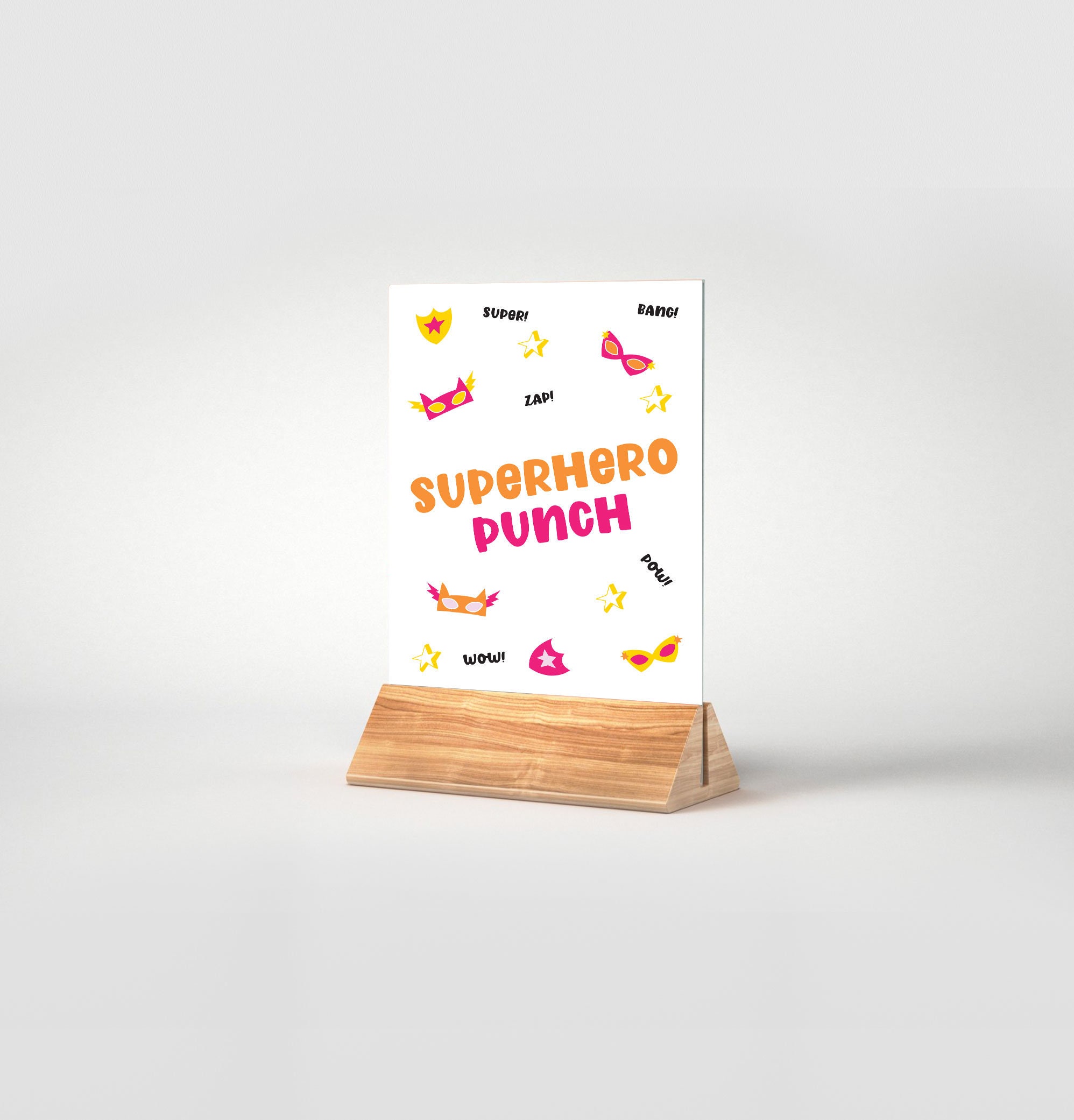 Superhero Birthday Party Table Signs: Editable Printable (instant ...