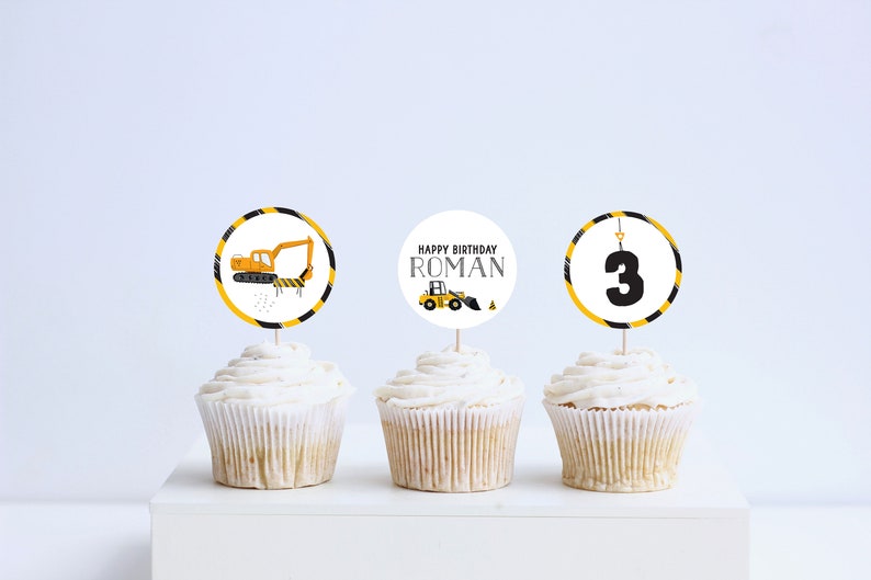 Construction Birthday Party Favor Tag Thank You Tag - Etsy