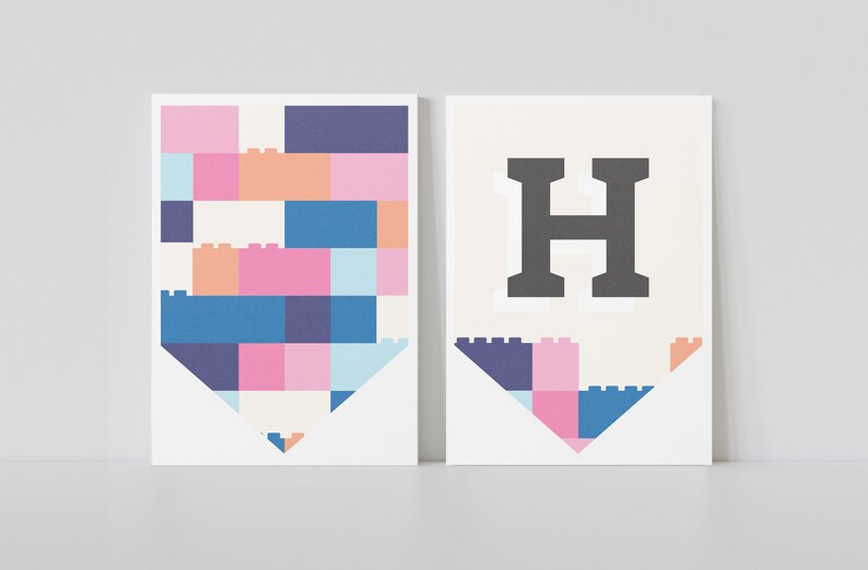 Building Blocks Birthday Party Flag Banner Birthday Garland - Etsy