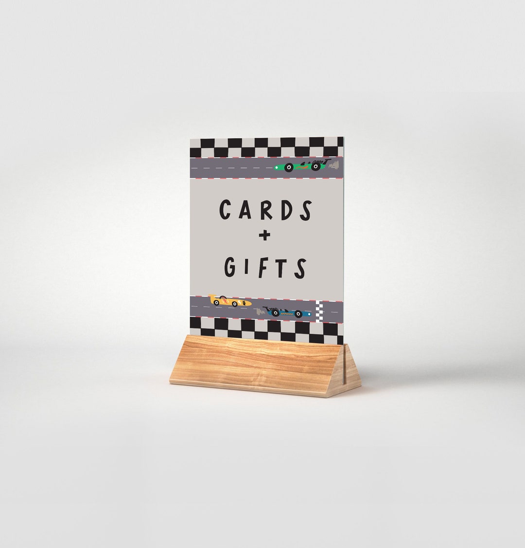 Race Car Table Signs, Table Decorations, Printable, Editable, INSTANT ...