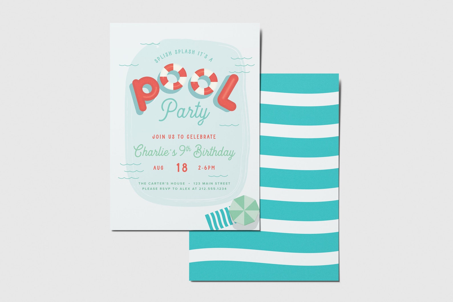 Pool Party Flag Banner, Birthday Garland, Party Decor, Summer ...