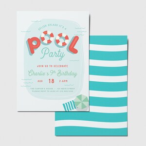 Pool Party Flag Banner, Birthday Garland, Party Decor, Summer ...