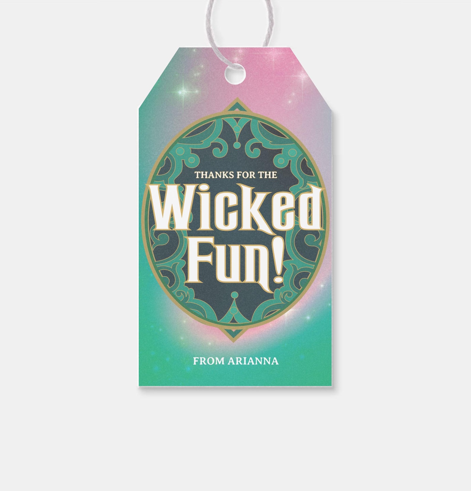 Wicked Good Time Birthday Party Favor Tag, Thank You Tag, Halloween ...