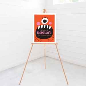 Monster Birthday Party Welcome Sign, 18x24, 24x36, Poster, Party Decor ...