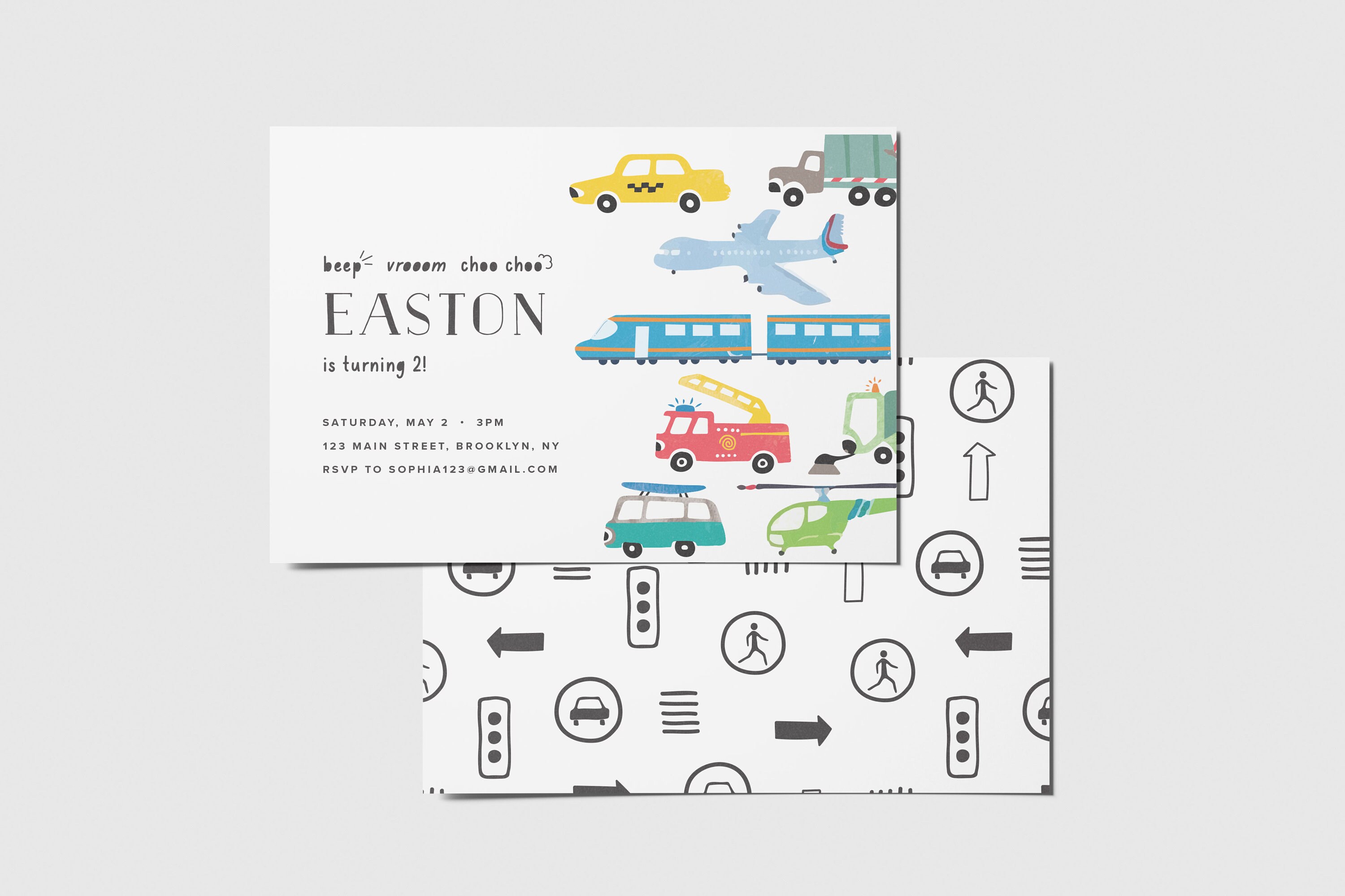 Planes Trains Automobiles Birthday Invitation Planes Trains - Etsy