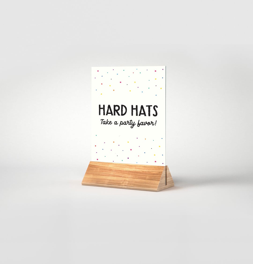 Construction Birthday Party Table Signs, Table Decorations, Excavator ...