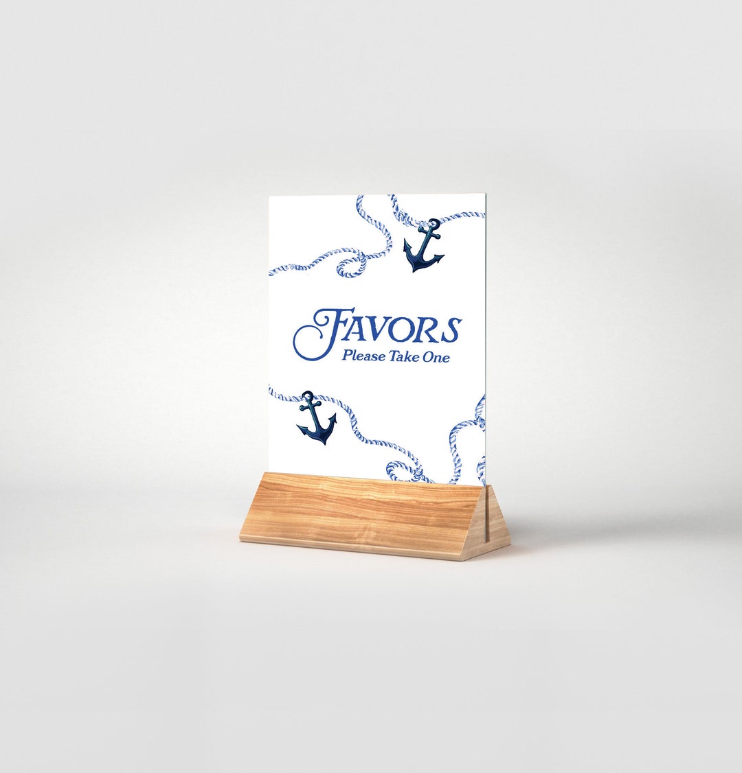 Nautical Anchor Birthday Table Signs: Editable Party Decor (instant ...
