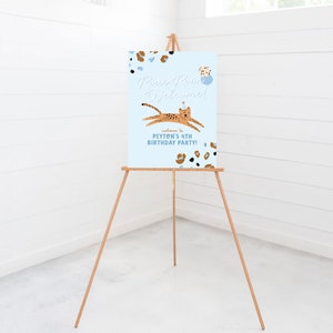 Cheetah Birthday Party Favor Tag, Thank You Tag, Roar I'm Four, Jungle ...