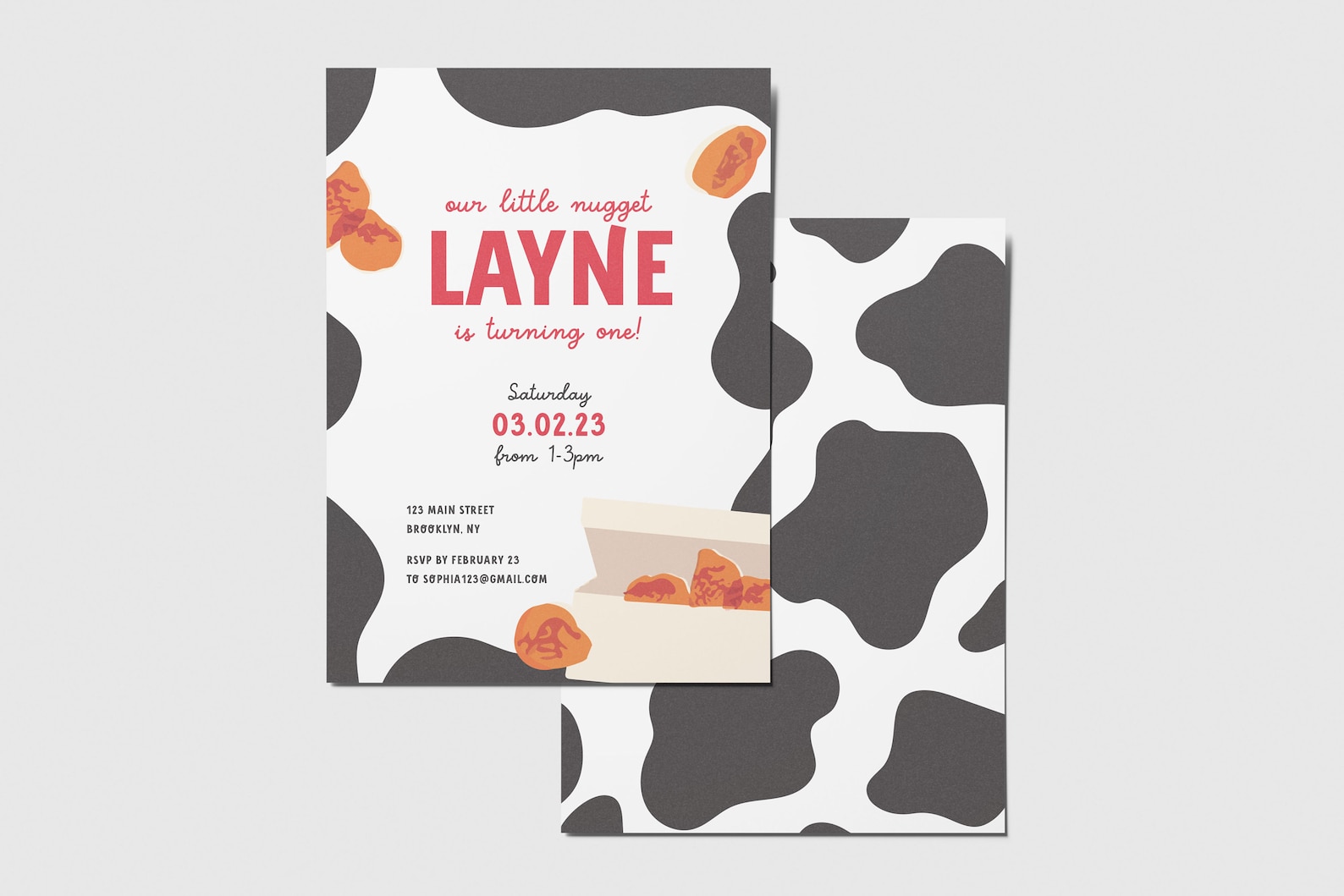 Our Little Nugget Birthday Party Table Signs Table - Etsy