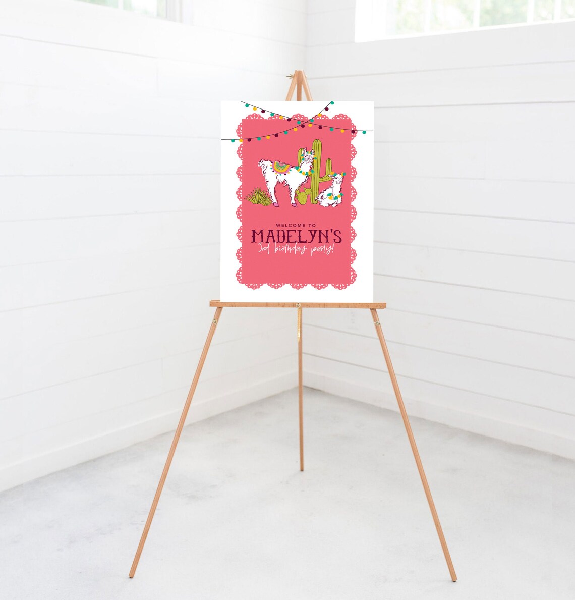 Llama Birthday Party Table Signs Table Decorations Fiesta - Etsy