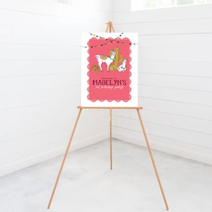 Llama Birthday Party Table Signs, Table Decorations, Fiesta Theme ...