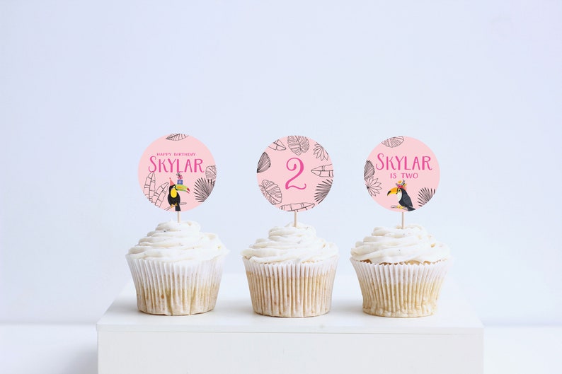 Toucan Birthday Party Table Signs, Party Decor, 2nd Birthday, Twocan ...