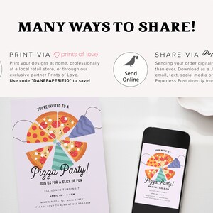 Pizza Party Birthday Favor Tag, Thank You Tag, A Slice of Fun, Party ...