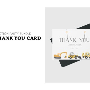 Construction Birthday Party BUNDLE, Excavator, Construction Party Theme ...