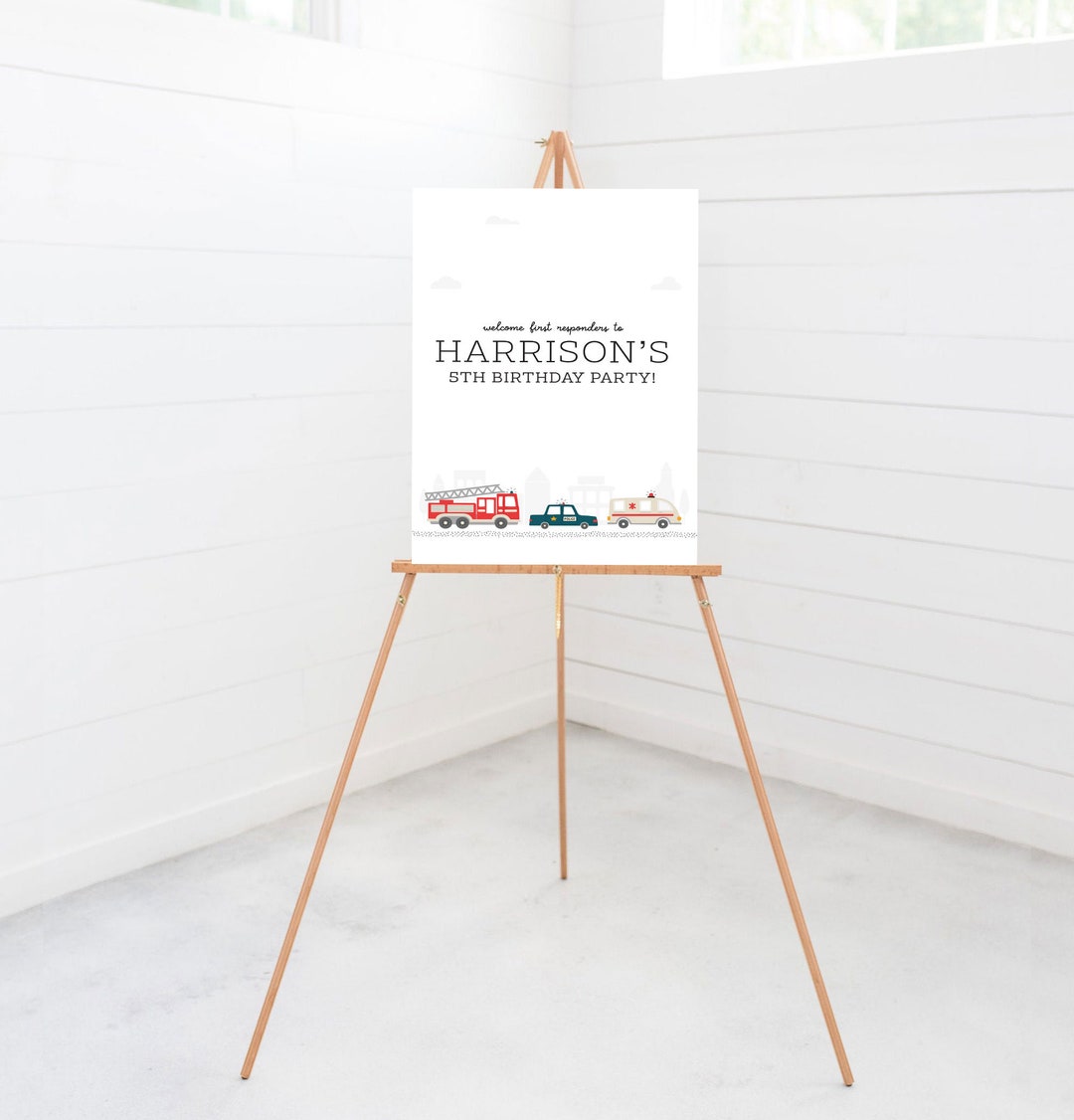 Calling All Units Birthday Welcome Sign, 18x24, 24x36, Poster, Fire ...