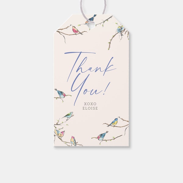 Birdie Thank You - Etsy