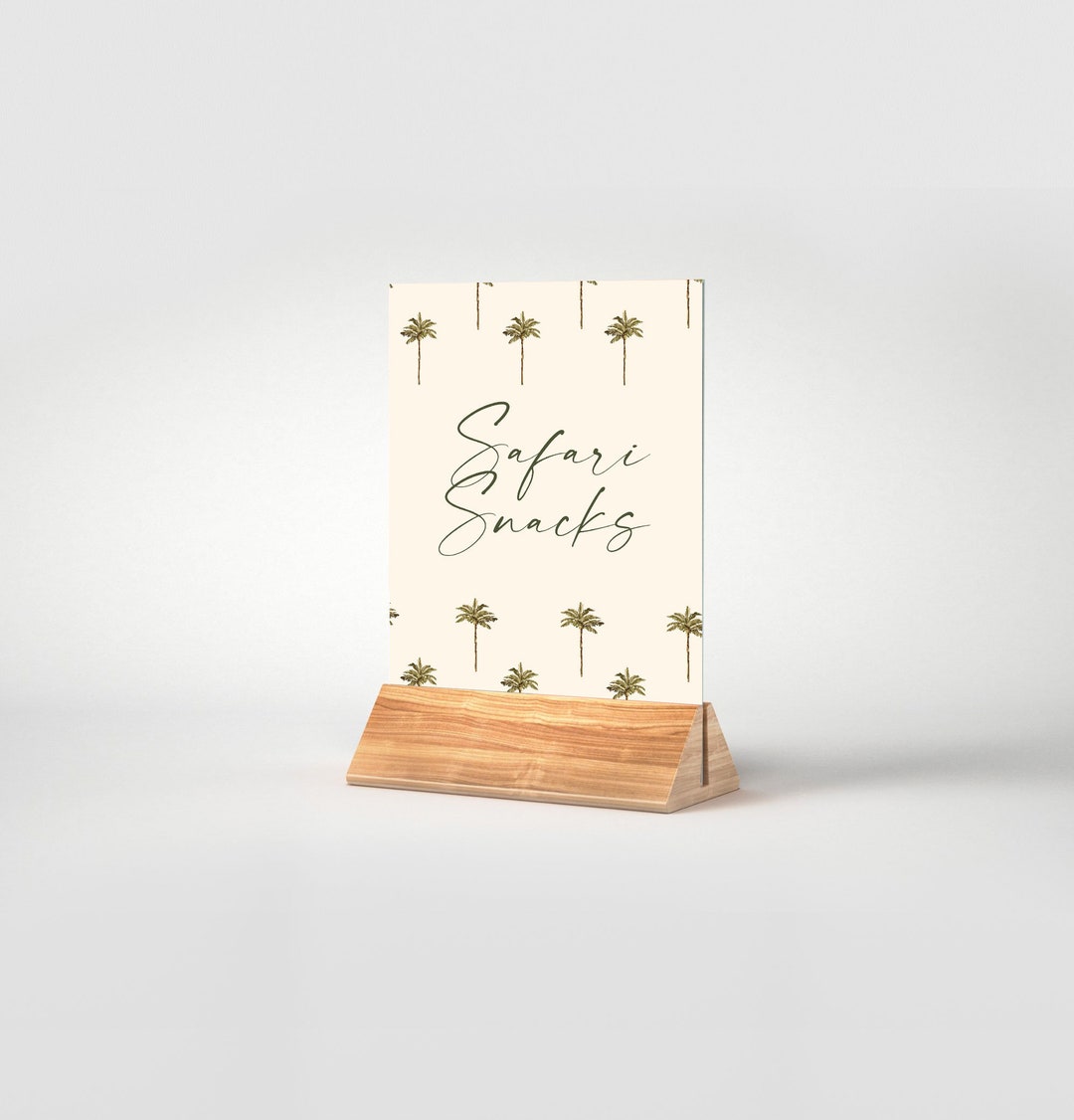 Safari Birthday Table Signs: Jungle Theme (printable, Editable, INSTANT ...