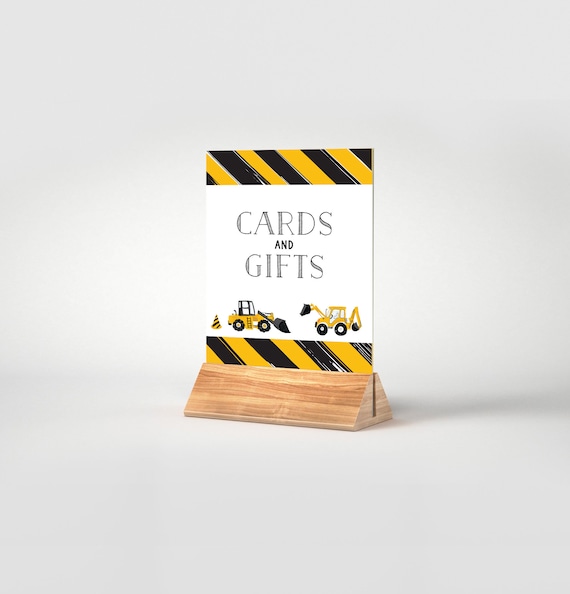 Construction Birthday Party Table Signs Table Decorations | Etsy