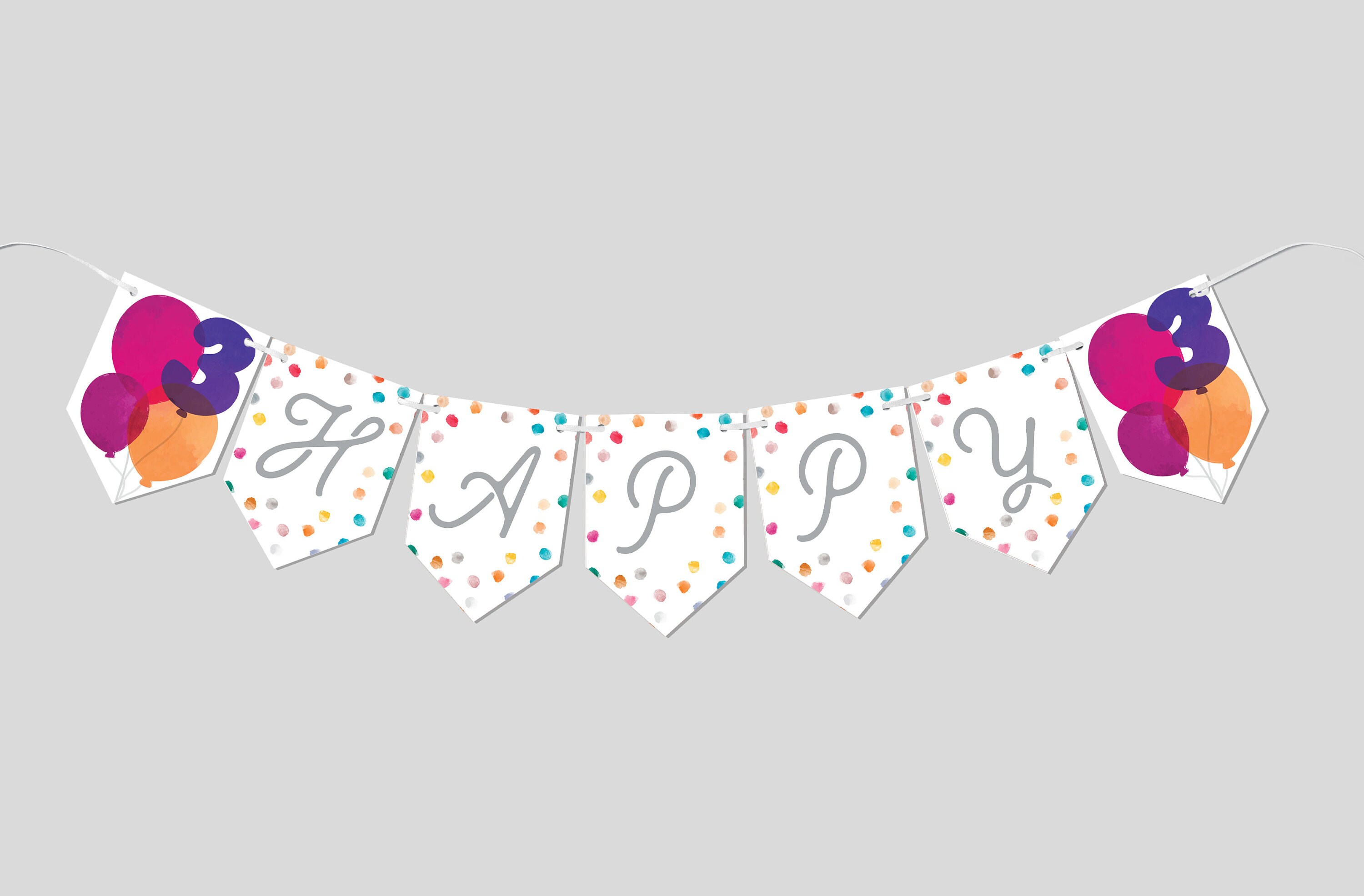 Polka Dot Birthday Party Table Signs Table Decorations - Etsy