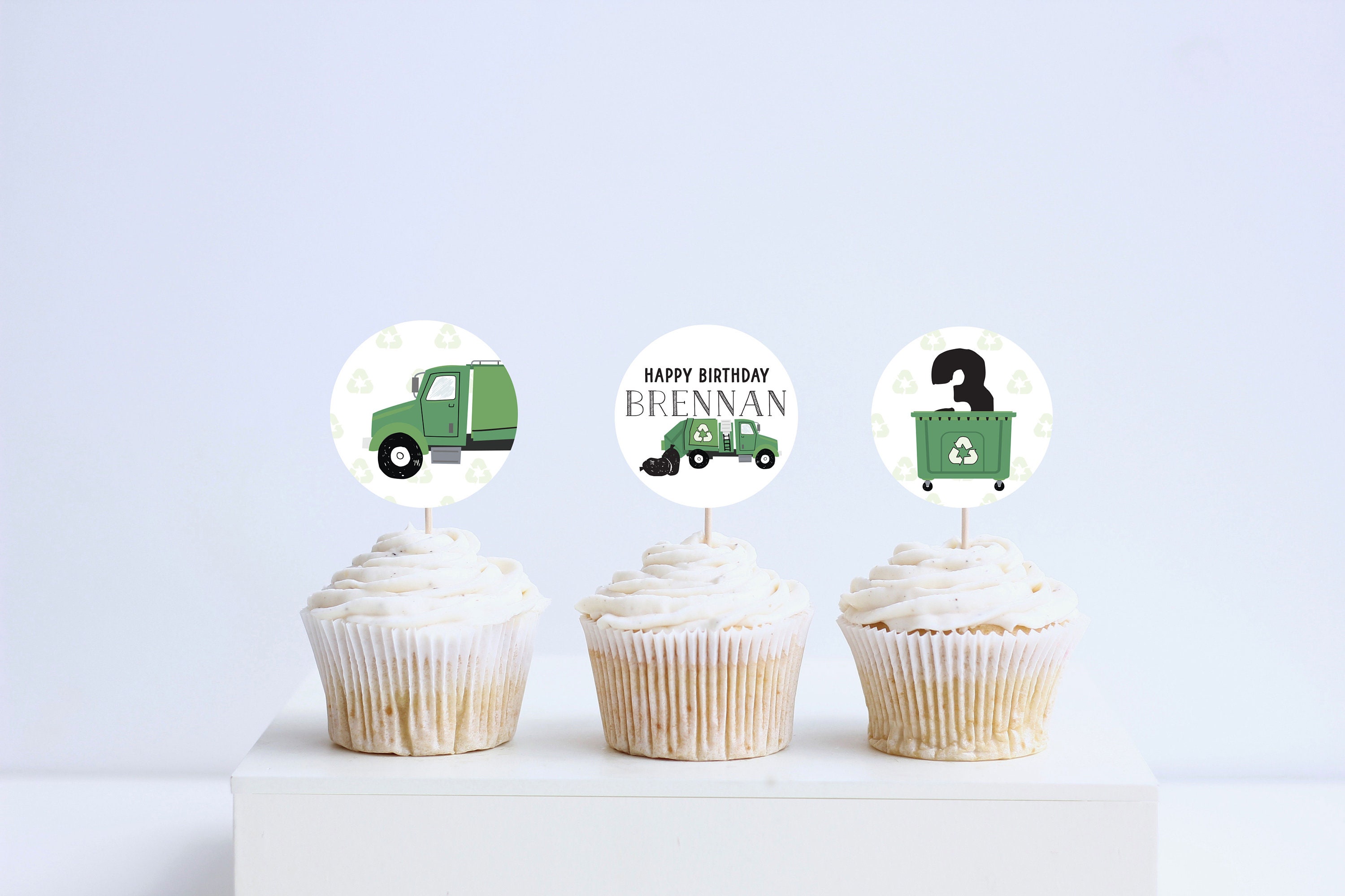 Garbage Truck Birthday Party Water Bottle Label Trash Bash - Etsy