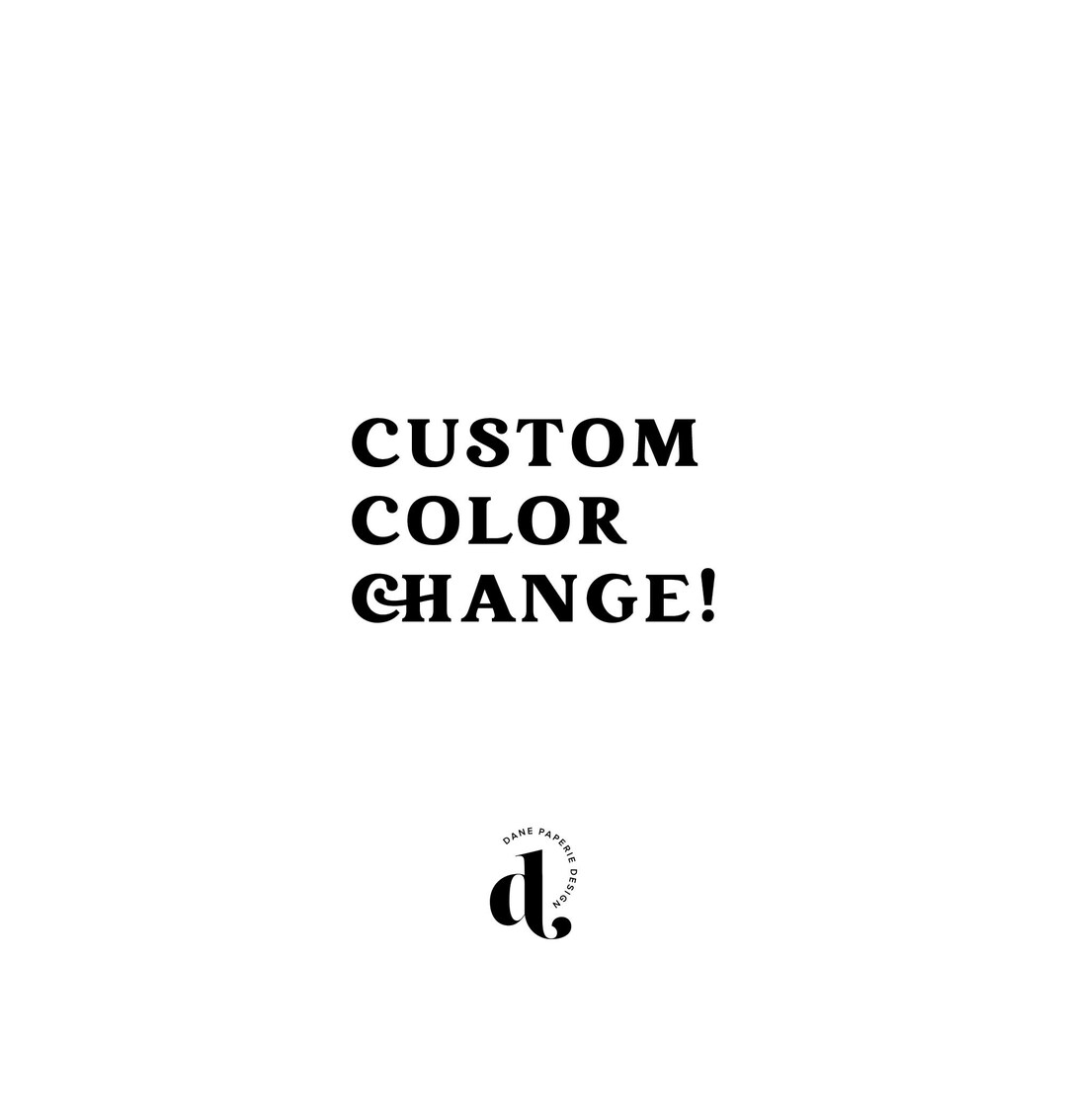 Custom Color Change! - Etsy