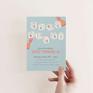 Game Night Birthday Party Invitation Board Game Party Chess - Etsy