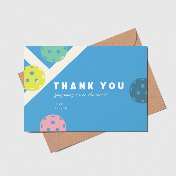 Pickleball Card Thank You - Etsy