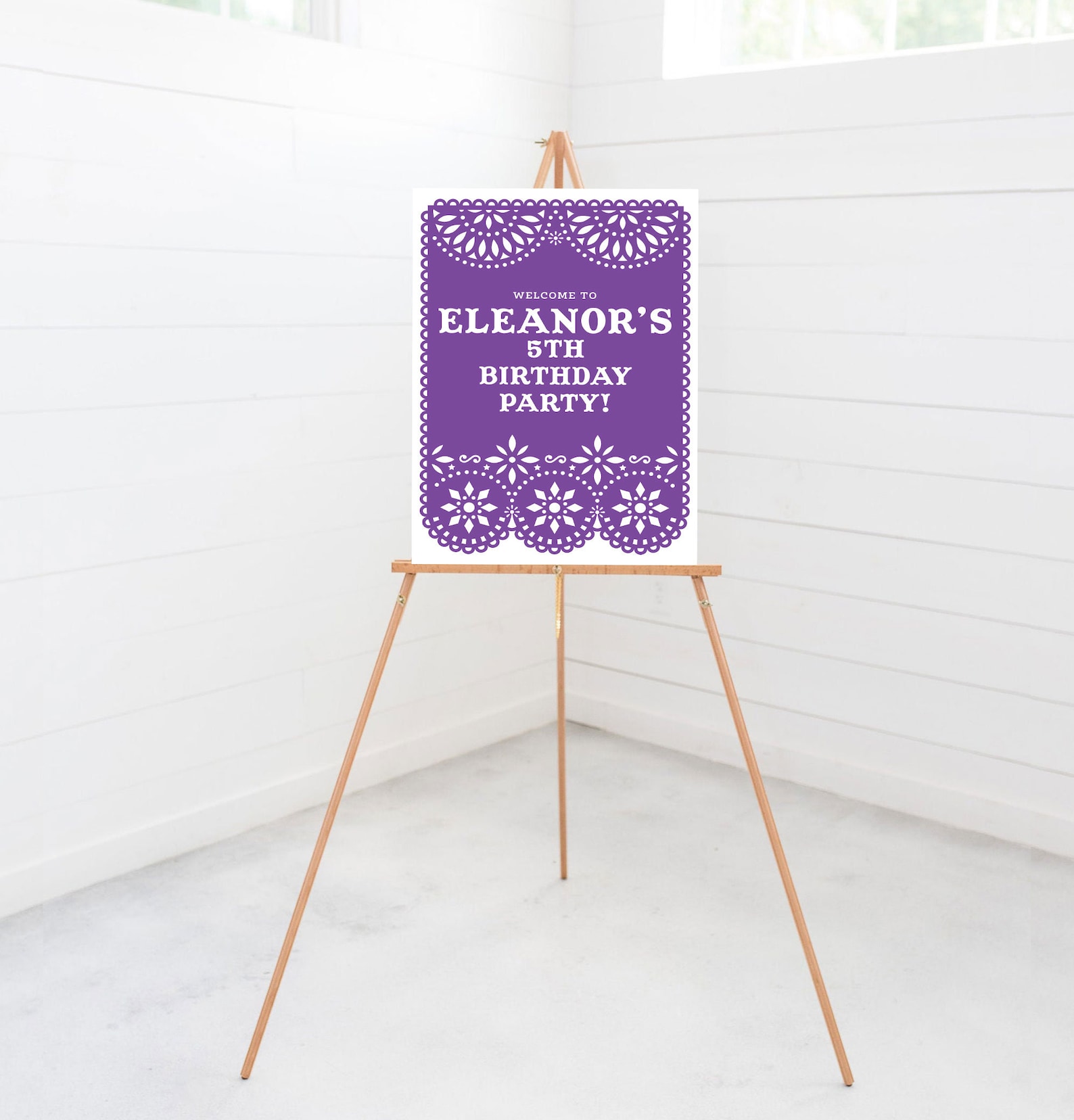 Papel Picado Birthday Party Table Signs, Table Decorations, Fiesta ...