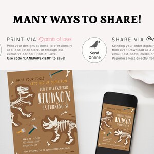 Our Little Explorer Birthday Party Cupcake Toppers, Stickers, Dinosaur ...