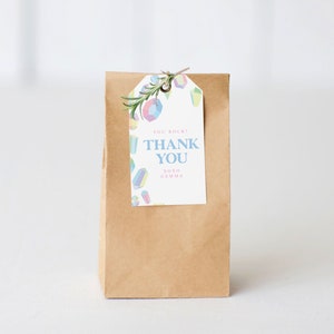 Gems Birthday Party Favor Tag, Thank You Tag, Party Decor, Gemstone ...