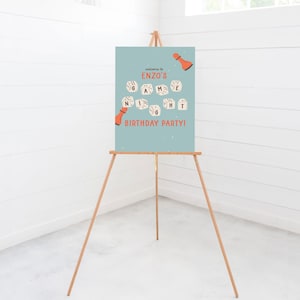 Game Night Birthday Party Table Signs, Table Decorations, Chess ...