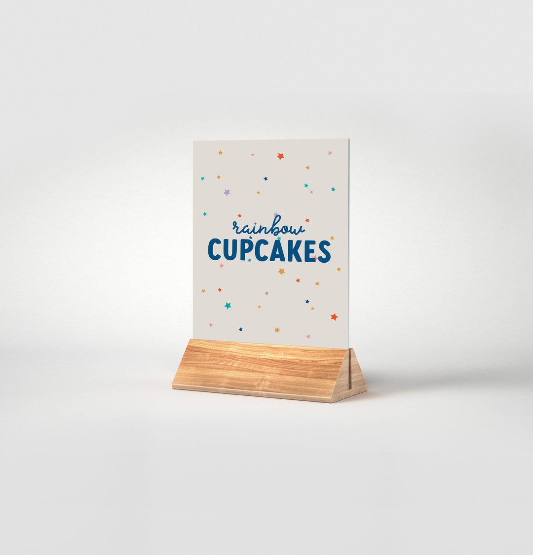 Rainbow Birthday Party Table Signs, Table Decorations, Party Decor ...