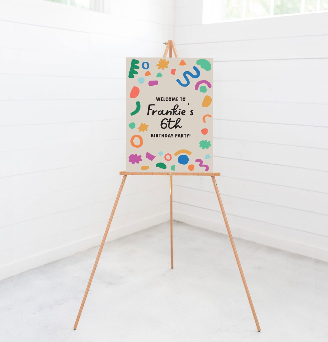 Confetti Birthday Party Welcome Sign, 18x24, 24x36, Poster, Funfetti ...