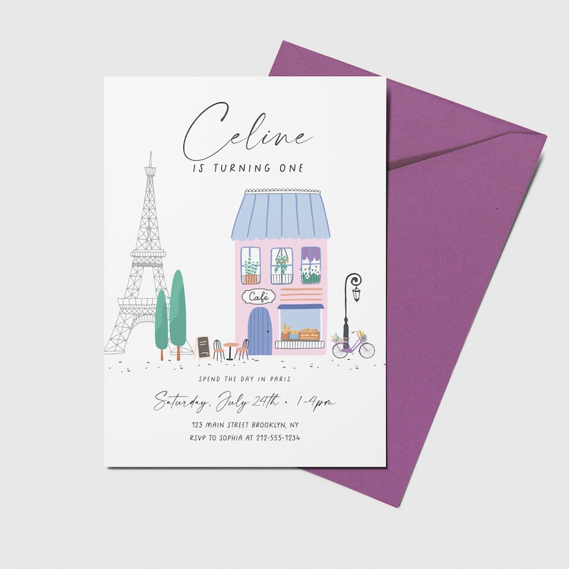 French Invitation - Etsy