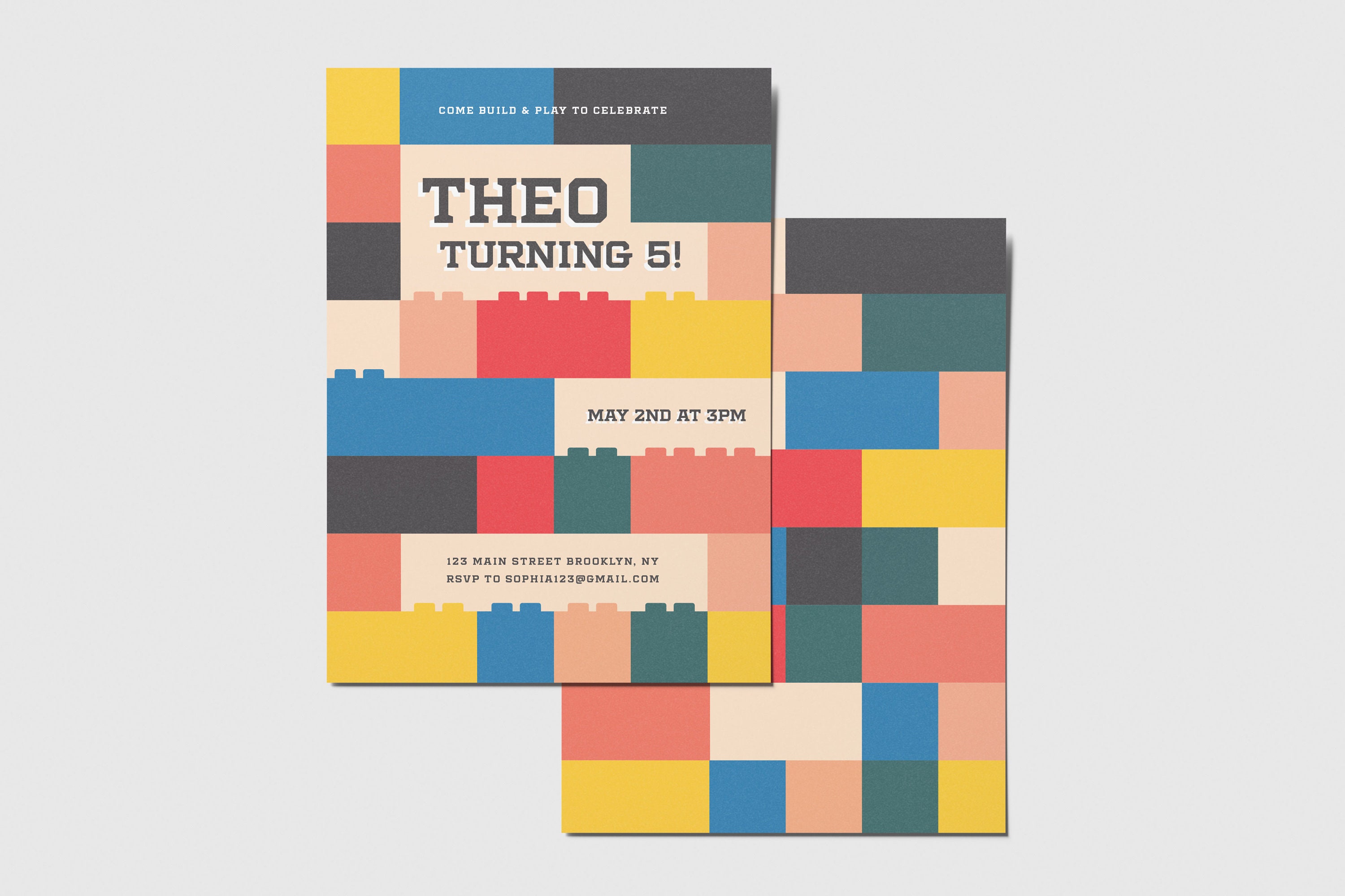 Building Blocks Birthday Party Favor Tag Thank You Tag - Etsy