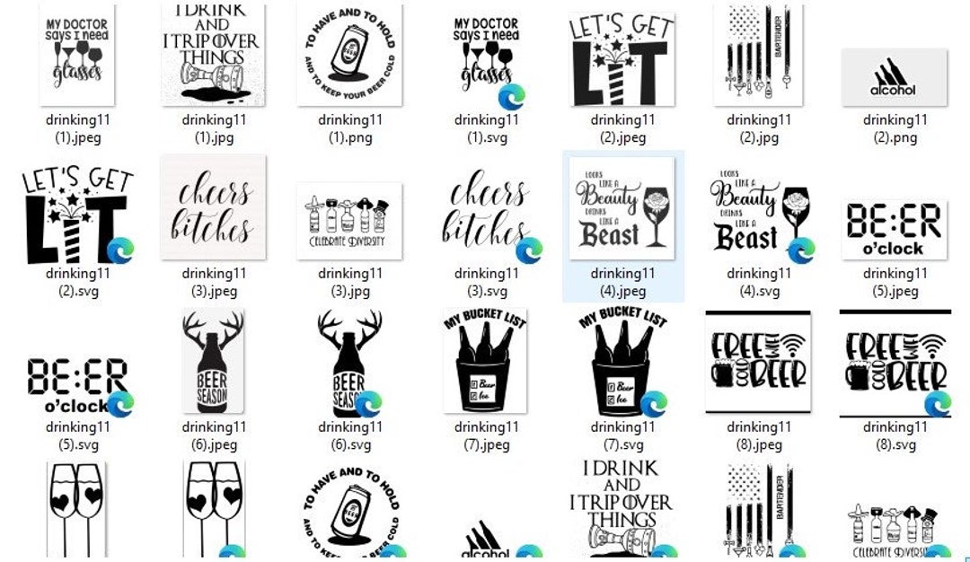 Drinking Svg Bundle 11 - Etsy
