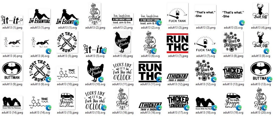 Adult Svg Bundle 13 - Etsy
