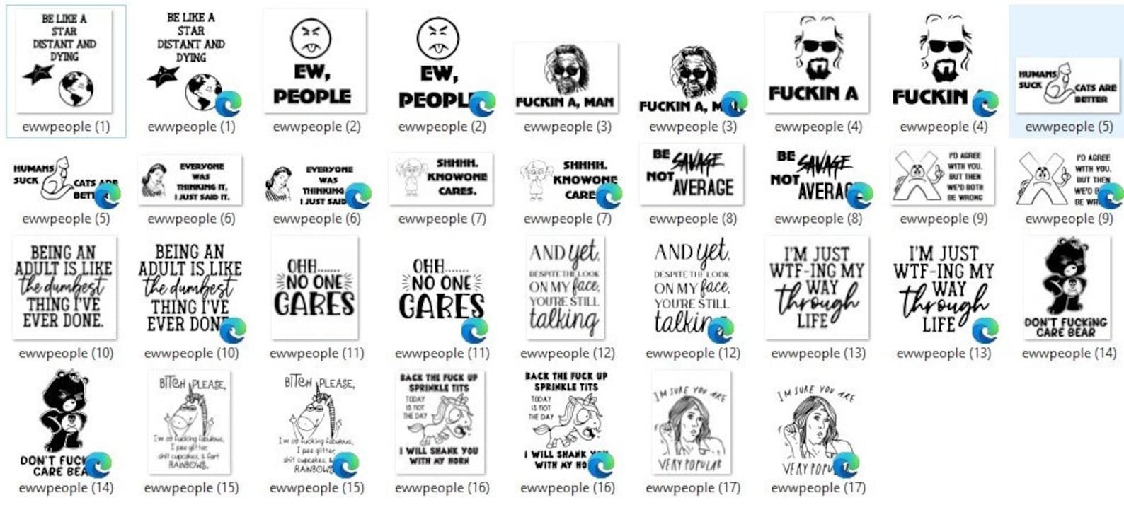 Eww, People Svg Bundle - Etsy Australia
