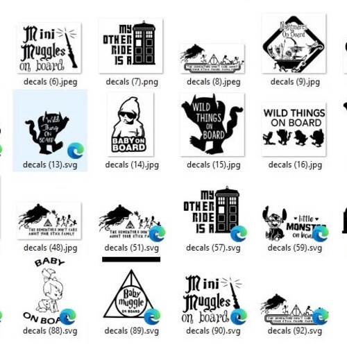 Decal Svg Bundle 3 - Etsy