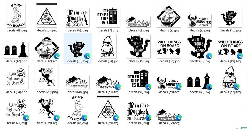 Decal Svg Bundle 3 - Etsy