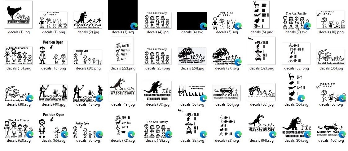 Decal Svg Bundle 4 - Etsy