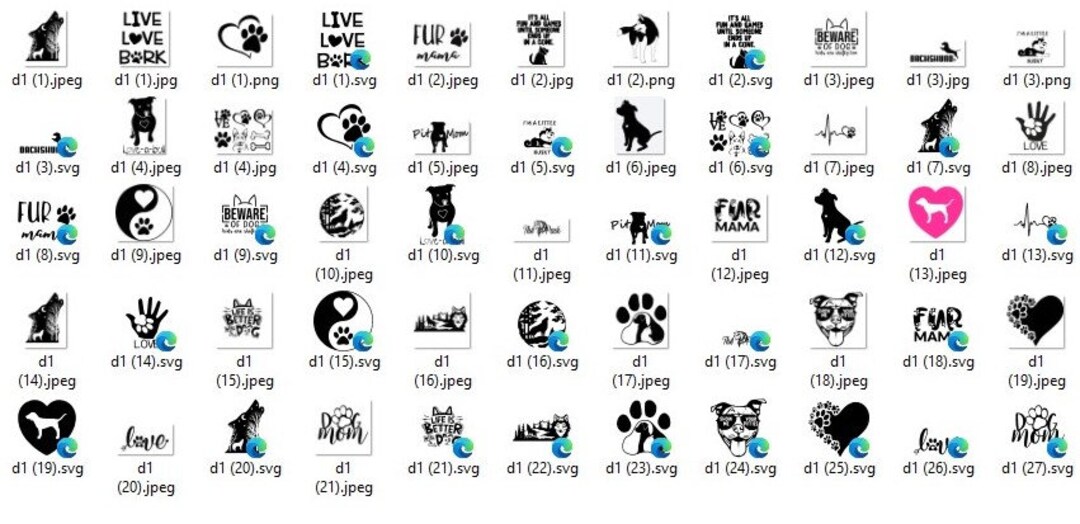 Dog Svg Bundle 1 - Etsy