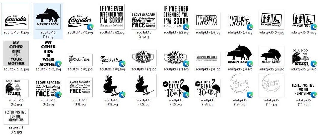 Adult Svg Bundle 15 - Etsy