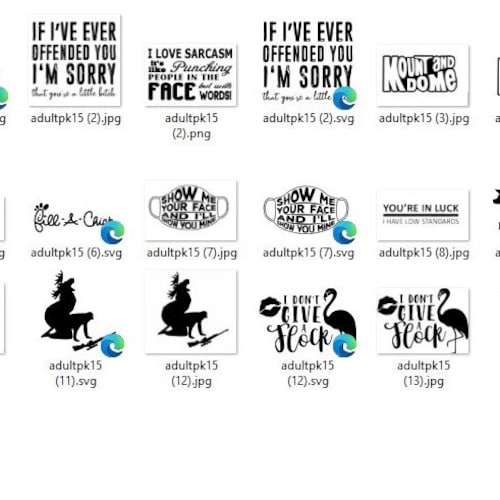 Naughty Bundle Adult-18instant Download Svg-png-jpg Files - Etsy