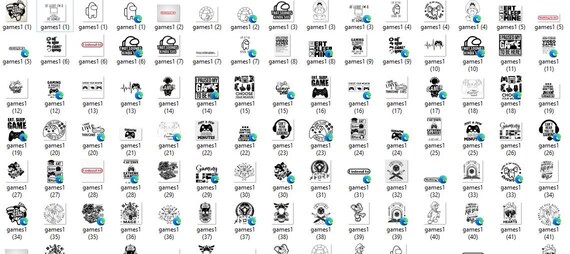 Games Svg Bundle 1 - Etsy