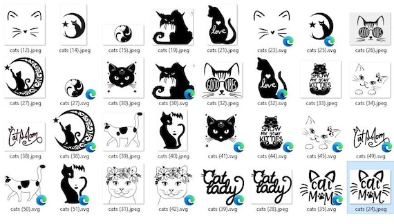 Cat Svg Bundle 3 - Etsy